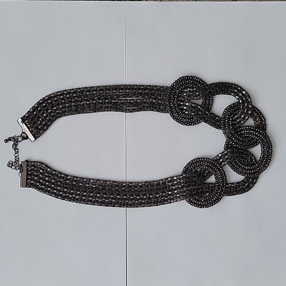 Jewelry | Graphite Beaded Necklace | Poshmark